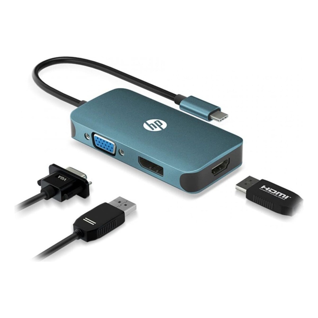 ADAPTADOR HP DHC-CT200 USB CM TO HDMI+VGA | Advance :: Tienda Tecnológica.