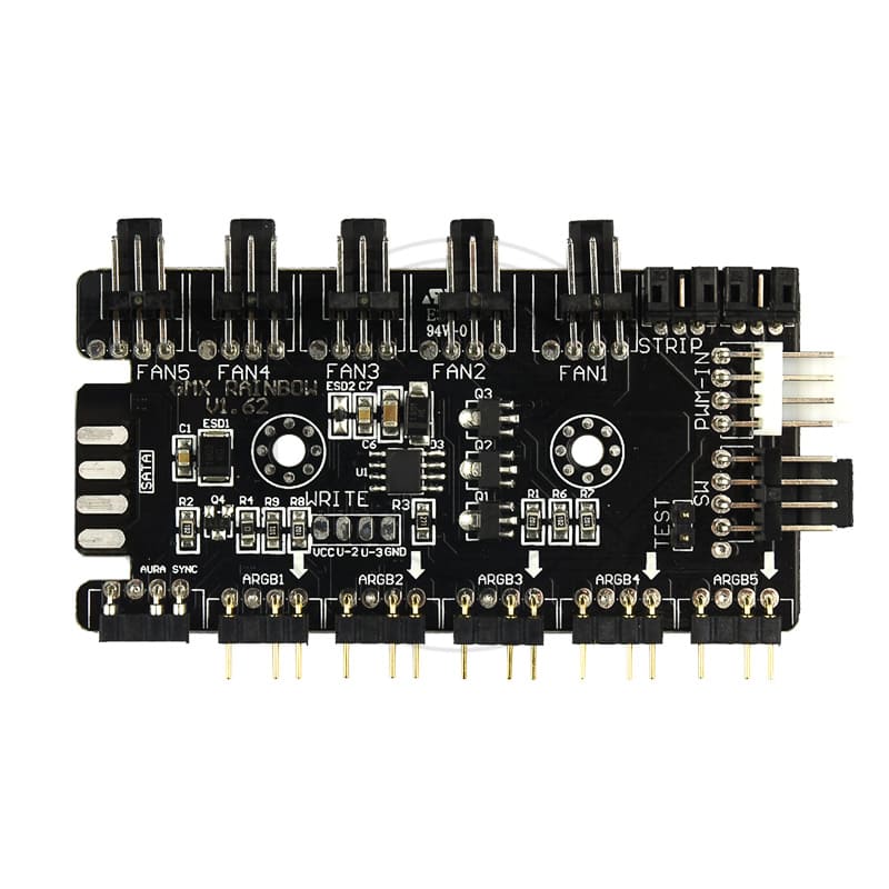 INTERFAZ FAN CONTROLLER COOLER GAMEMAX PWM+RAINBOW V2.0 | Advance ...